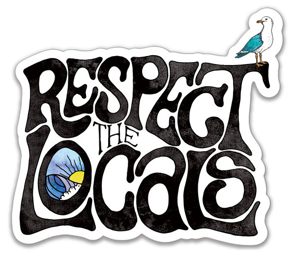 Respect The Locals - Sticker – Fin First